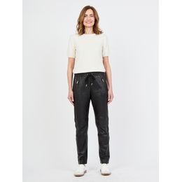 JCC Damen Lederhose "3102153", schwarz, Gr. 52, Obermaterial: 100% Leder. Futter: 100% Polyester, Hosen