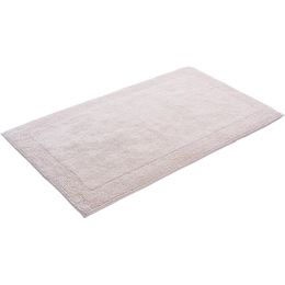 Badematte Grund, H:15mm, wei&szlig;, Baumwolle, Badematten, "LUXOR", beidseitig verwendbar