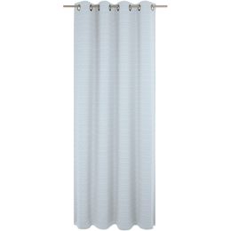Vorhang WIRTH, B:132cm H:255cm, blau, Jacquard, Baumwolle, Polyester, Wohnzimmer, Gardinen, "Berwick"