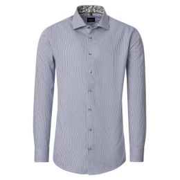 Businesshemd Venti "Venti Businesshemd gestreift", Herren, Gr. 38, Normalgr&ouml;&szlig;en, blau, 100% Baumwolle, gestreift, schmal, Hemden