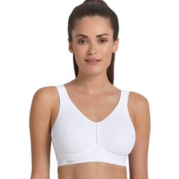 Anita active Damen Sport-BH "Light & Firm", Gr. 90, wei&szlig;, Stoff, Obermaterial: 80% Polyamid, 20% Elasthan, clean, matt, Basic, BHs, gemoldete Cups,
