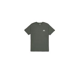 Herren T-Shirt "Basic T-Shirt SL", gr&uuml;n, Gr. L, Alpha Industries, Obermaterial: 100% Baumwolle, Shirts