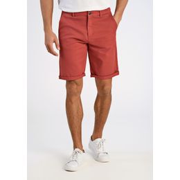 LINDBERGH Herren Chinoshorts "LINDBERGH Chino-Shorts", rot, Gr. L, Obermaterial: 98% Baumwolle, 2% Elasthan, Hosen