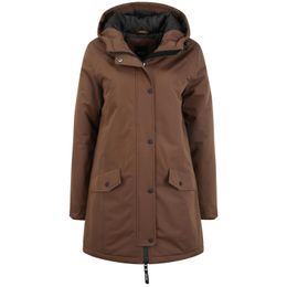 oxmo Damen Langmantel "Parka OXTamila", braun, Gr. M, Obermaterial: 100% Polyester PES., M&auml;ntel