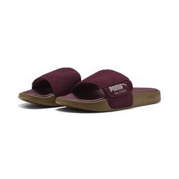 Puma Damen Sandale "Leadcat 2.0 Palermo Foil Slides Erwachsene", Gr. 39, weiß, Obermaterial: Kuhleder, Synthetik, Leder; Futter: Textil; Innensohle: