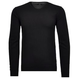 Ragman Herren Longpullover, schwarz, Gr. L, 95% Baumwolle 5% Cashmere, Pullover