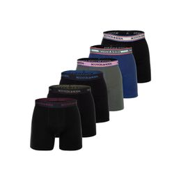 Scotch & Soda SCOTCH & SODA Herren Boxershorts "Boxershort Solid Cotton Stretch 6er Pack", Gr. XL, schwarz, Obermaterial: 95% Baumwolle CO. 5% Elasthan EL.,