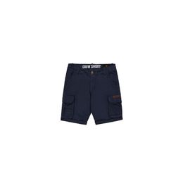 Herren Shorts "Crew Short", blau, Gr. 33, Alpha Industries, Obermaterial: 98% Baumwolle, 2% Elastan; Futter: 100% Baumwolle, Hosen