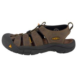 Keen Herren Sandale "Newport", Gr. 44, braun, Leder, Schuhe