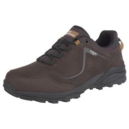 Jack Wolfskin Herren Wanderschuh "SUNSET HIKE TEXAPORE LOW M", Gr. 43, braun, Leder, Textil, Schuhe, wasserdicht, Trekkingschuh
