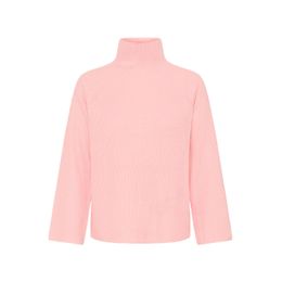 oxmo M&auml;dchen Strickfleece-Pullover "Strickpullover OXBMMNELLY TURTLENECK"parfait pink, Gr. L, Obermaterial: 50% Polyacryl PAN. 50% Polyacryl PAN
