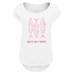 F4NT4STIC Damen T-Shirt "Salty But Sweet Summer", wei&szlig;, Gr. S, Obermaterial: 100% Baumwolle, Shirts, Premium Qualit&auml;t