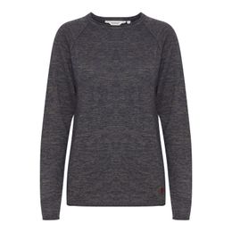 oxmo Damen Strickfleece-Pullover "Strickpullover OXDaniela", blau, Gr. S, Obermaterial: 50% Baumwolle CO. 50% Polyacryl PAN., Pullover