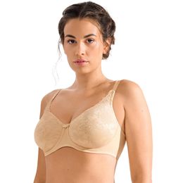 LISCA Damen Minimizer-BH "Minimizer mit B&uuml;gel Jane", Gr. 95, beige, Spitze, Obermaterial: 67% Polyester PES. 23% Polyamid PA. 10% Elasthan EL., BHs