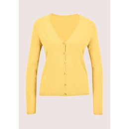 Madeleine Mode MADELEINE Damen Strickjacke "Strickjacke Strickjacke", gelb, Gr. 40, Obermaterial: 46% Modal CMD. 40% Polyacryl PAN. 14% Polyamid PA., Strickjacken