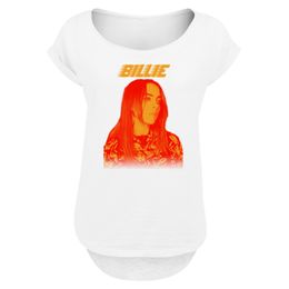 F4NT4STIC Damen T-Shirt "Billie Eilish Portrait", wei&szlig;, Gr. S, Obermaterial: 100% Baumwolle, Shirts, Premium Qualit&auml;t
