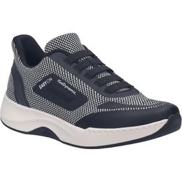Josef Seibel Damen Sneaker "Elli 17, schwarz-weiss", Gr. 42, schwarz, Obermaterial: 100% Textilmaterial TEXMAT., Schuhe