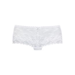 Lascana Damen Panty, Gr. 32, wei&szlig;, Spitze, Obermaterial: 88% Polyamid, 6% Elasthan, 6% Polyester, Unterhosen, aus dezent transparenter Jacquardspitze
