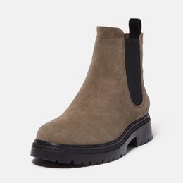 Timberland Damen Chelseaboots "CAMBRIA VALLEYMID CHELSEA BOOT", Gr. 38,5, grau, Leder, Schuhe, Stiefelette, Winterschuhe, Ankle Boots