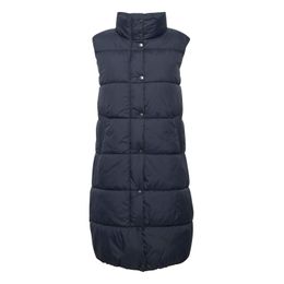 oxmo Damen Longweste "Longweste OXBodani", blau, Gr. 42, Obermaterial: 100% Nylon NY., Westen