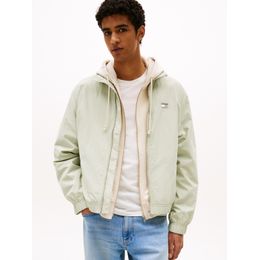 Tommy Jeans Damen Collegejacke "TJM ESSENTIAL JACKET EXT", gr&uuml;n, Gr. 4XL, Web, Obermaterial: 100% Polyamid. Futter: 100% Polyester, Jacken,