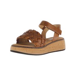 Gabor COMFORT Damen Riemchensandale "Gabor Comfort Sandalen Leder", Gr. 40,5, braun, Leder, Schuhe