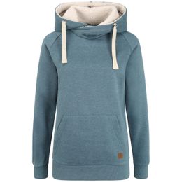 oxmo Damen Kapuzenpullover "Hoodie OXJulia", blau, Casual, Gr. XL, Obermaterial: 60% Baumwolle CO. 40% Polyester PES., Sweatshirts