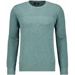 Ragman Herren Rundhalspullover, gr&uuml;n, Gr. S, 70% Baumwolle 30% Leinen, Pullover