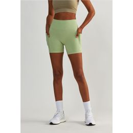 BESHAPED Damen Funktionstights "Lift me up", gr&uuml;n, Gr. L, unifarben, 90% Nylon, 10% Elasthan, Hosen, mit Kompressions-Funktion