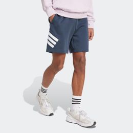 Herren Shorts "M FI 3S SHO", blau, Gr. XXXL, adidas Sportswear, Obermaterial: 67% Polyester, 33% Baumwolle, Hosen
