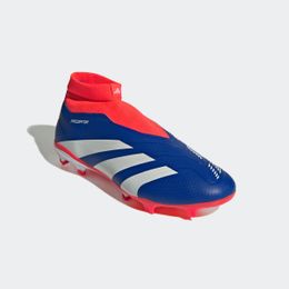 Herren Fu&szlig;ballschuh "PREDATOR LEAGUE LACELESS FG", adidas Performance, Gr. 45, blau, Synthetik, Textil, Schuhe, f&uuml;r Rasenpl&auml;tze
