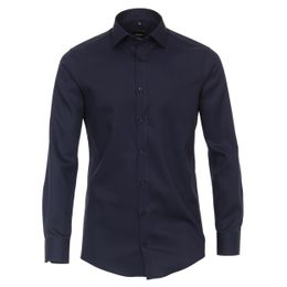Venti Herren Businesshemd "Venti Businesshemd extra langer Arm 69cm uni", blau, Gr. 41, unifarben, 100% Baumwolle, Hemden