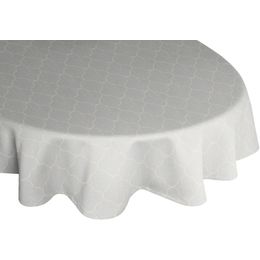 Tischdecke Adam, B:130cm L:190cm, grau, Bio-Baumwolle, Tischdecken, "Indian Cortezada Light", aus 100% Bio-Baumwolle