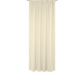 Vorhang WIRTH, B:132cm H:145cm, beige, Jacquard, Polyester, Wohnzimmer, Gardinen, "Umea"