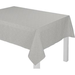 Tischdecke Adam, B:145cm L:220cm, grau, Bio-Baumwolle, Tischdecken, "Indian Cortezada Light", aus 100% Bio-Baumwolle