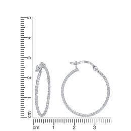Firetti Damen Paar Creolen "Schmuck Geschenk Silber 925 Ohrschmuck diamantiert", 25, Silber 925 (Sterlingsilber), silber, Silber 925