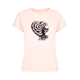 F4NT4STIC Damen T-Shirt "S&uuml;&szlig;e S&uuml;&szlig;igkeiten Herzform Liebe", pink, Gr. XL, Obermaterial: 100% Baumwolle, Shirts, Premium Qualit&auml;t