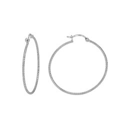 Firetti Damen Paar Creolen "Schmuck Geschenk Silber 925 Ohrschmuck diamantiert", 40, Silber 925 (Sterlingsilber), silber, Silber 925