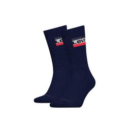 Levi's LEVI'S Herren Kurzsocken "Socken 2er Pack", Gr. 39, blau, Obermaterial: 75% Baumwolle CO. 22% Polyamid PA. 3% Elasthan EL., Socken