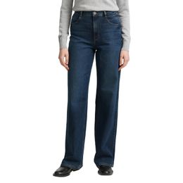 Tom Tailor Damen Weite Jeans, blau, Gr. 31, unifarben, Denim/Jeans, Obermaterial: 93% Baumwolle, 6% Elastomultiester, 1% Elasthan. Futter: 65%