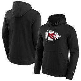 Fanatics Damen Kapuzenpullover "Fanatics Hoodie Kansas City Chiefs Primary Logo Graphic", schwarz, Gr. L, 80% Baumwolle, 20% Polyester, Pullover