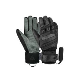 Reusch Damen Skihandschuhe "Marco Schwarz", schwarz, Gr. 10, mehrfarbig, 45% Ziegenleder, 45% Polyester, 8% Polyamid, 2% Elasthan, Handschuhe, mit