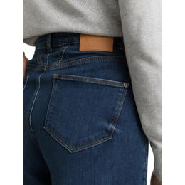 Tom Tailor Damen Weite Jeans, blau, Gr. 34, unifarben, Denim/Jeans, Obermaterial: 93% Baumwolle, 6% Elastomultiester, 1% Elasthan. Futter: 65%