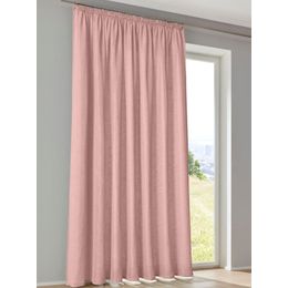 Gardine HEINE HOME, B:140cm H:225cm, rosa, Polyester, Gardinen
