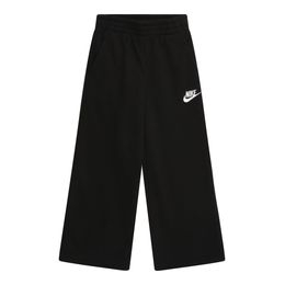 Nike Sportswear Hose 'CLB FLC' M&auml;dchen Gr&ouml;&szlig;e 98 schwarz / wei&szlig;