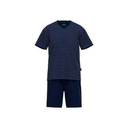 G&ouml;tzburg G&Ouml;TZBURG Herren Schlafanzug "Pyjama", Gr. M, blau, Obermaterial: 60% Baumwolle CO. 40% Polyester PES., Homewear-Sets