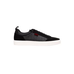 Hugo Herren Sneaker "Sneaker Morrie Tenn mfnylg", Gr. 43, schwarz, Obermaterial: 100% Polyester PES. Futter: 100% Textilmaterial TEXMAT. 100%