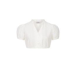 N&uuml;bler N&Uuml;BLER Damen Dirndlbluse "Dirndlbluse kurzarm Valentina", beige, Gr. 38, Obermaterial: 100% Baumwolle CO., Blusen
