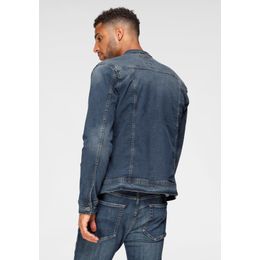 Blend Herren Jeansjacke "BHNARIL", blau, Gr. XL, Abriebeffekte, Denim/Jeans, Obermaterial: 99% Baumwolle, 1% Elasthan, Jacken, washed