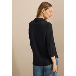 Cecil Damen Klassische Bluse, schwarz, Gr. XS, unifarben, Stoff, 56% Viskose, 43% Polyester, 1% Elasthan, Blusen, mit 3/4 &Auml;rmeln